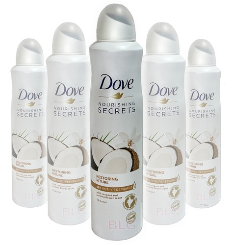 Dove NOURISHING SECRETS Anti Perspirant Spray 250ml=8.4oz Coconut ...