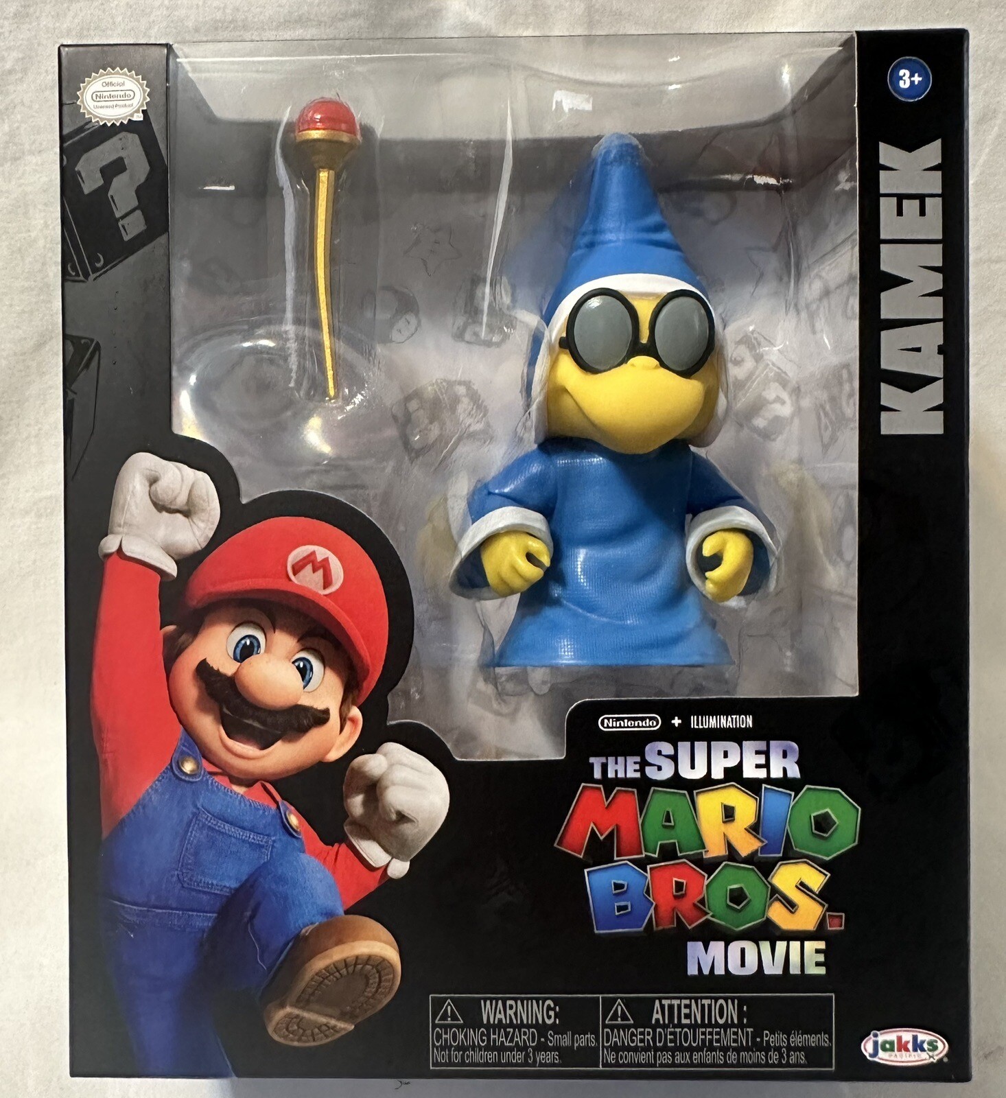 Jakks Pacific Super Mario Bros Movie KAMEK 5’ Figure 2023 Action Figure ...