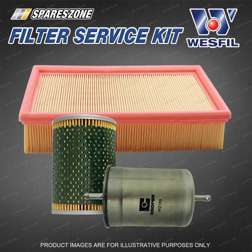 Wesfil Oil Air Fuel Filter Service Kit for BMW 320i E30 2.0L 6Cyl 02/88 ...