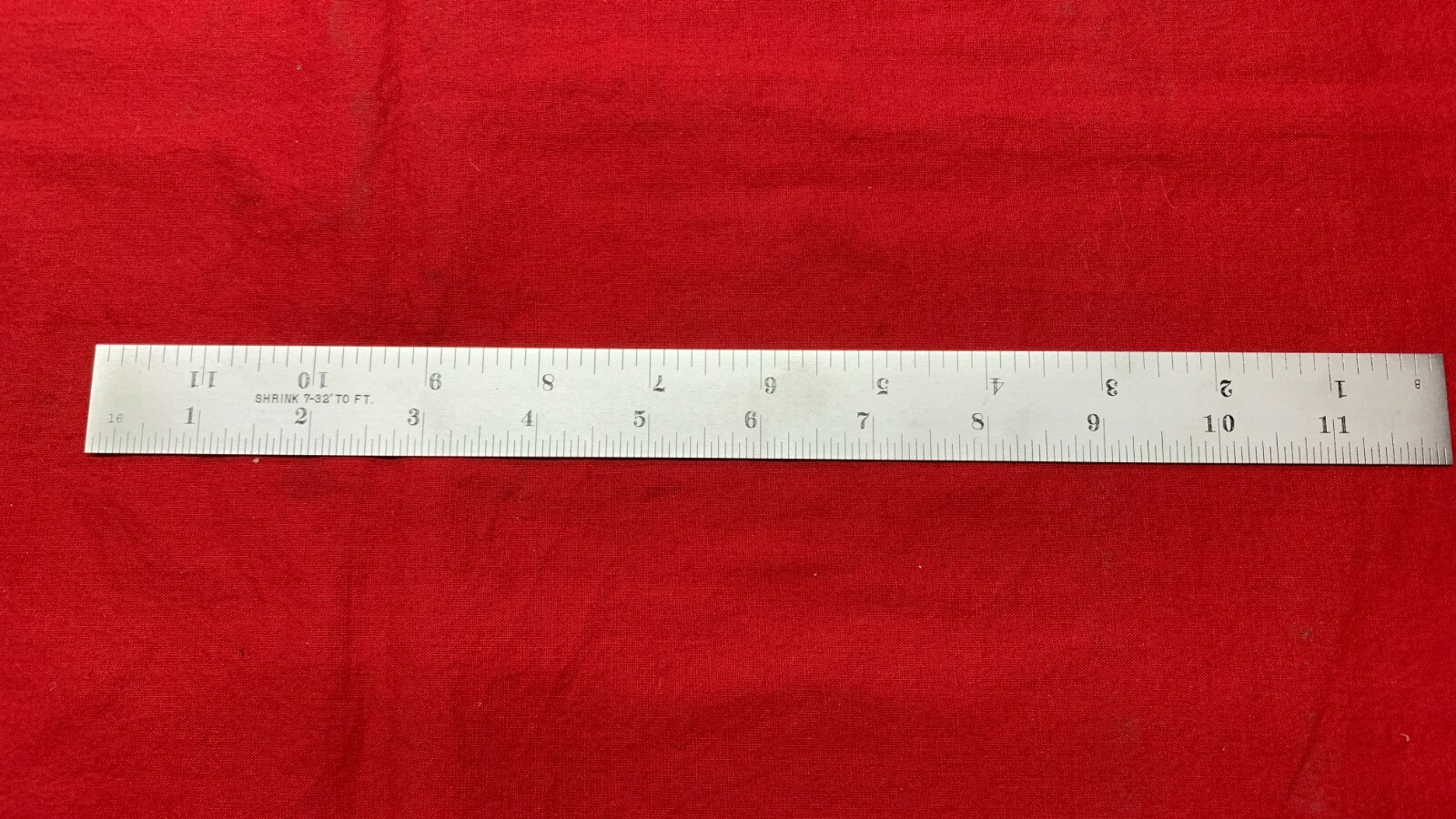Starrett C376-12 Steel Rule With Shrink Graduations 7/32" to foot, 12 ...