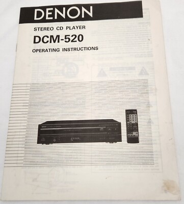 Denon DCM-520 Stereo CD Player Operating Instructions-Original | eBay