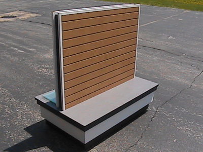 Display Cases - Slat Wall Display