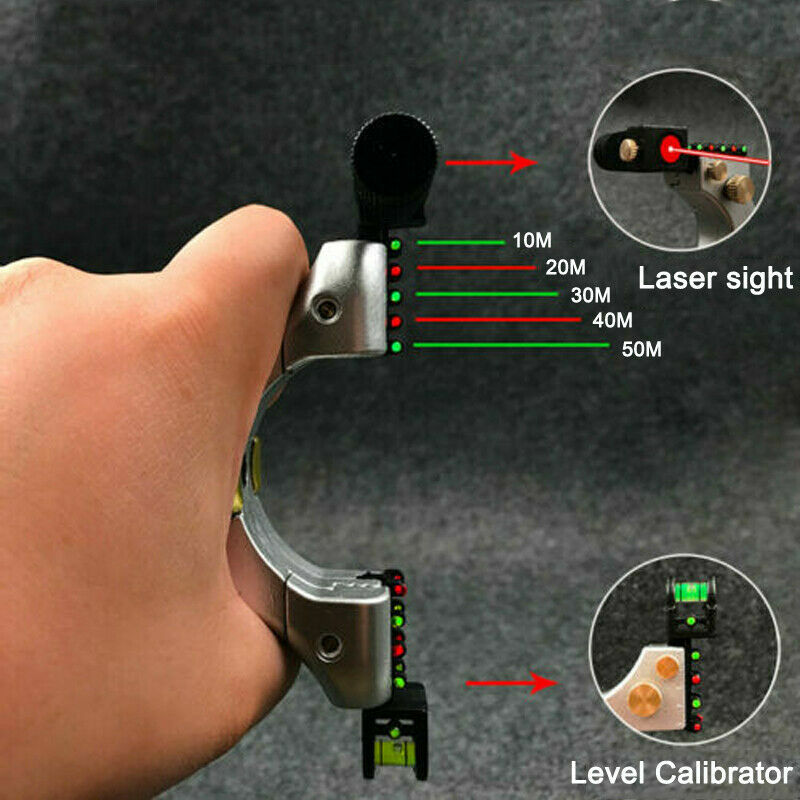 Powerful Hunting Slingshot Catapult Laser Sight High Velocity + 500 ...