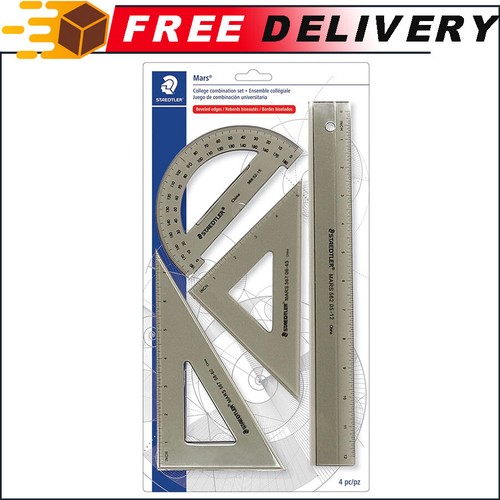 4-Pcs Staedtler College Combination Set, Plastic, Transparent Smoke | eBay