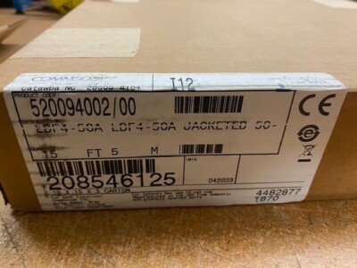 LDF4-50A CommScope Heliax Low Density Coax Cable corrugated copper, 1/2 ...