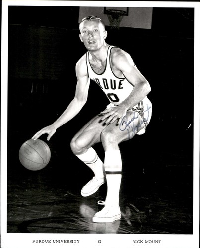 Rick Mount Signed Team Issued Press 8x10 Photo Memphis Sounds Utah ...