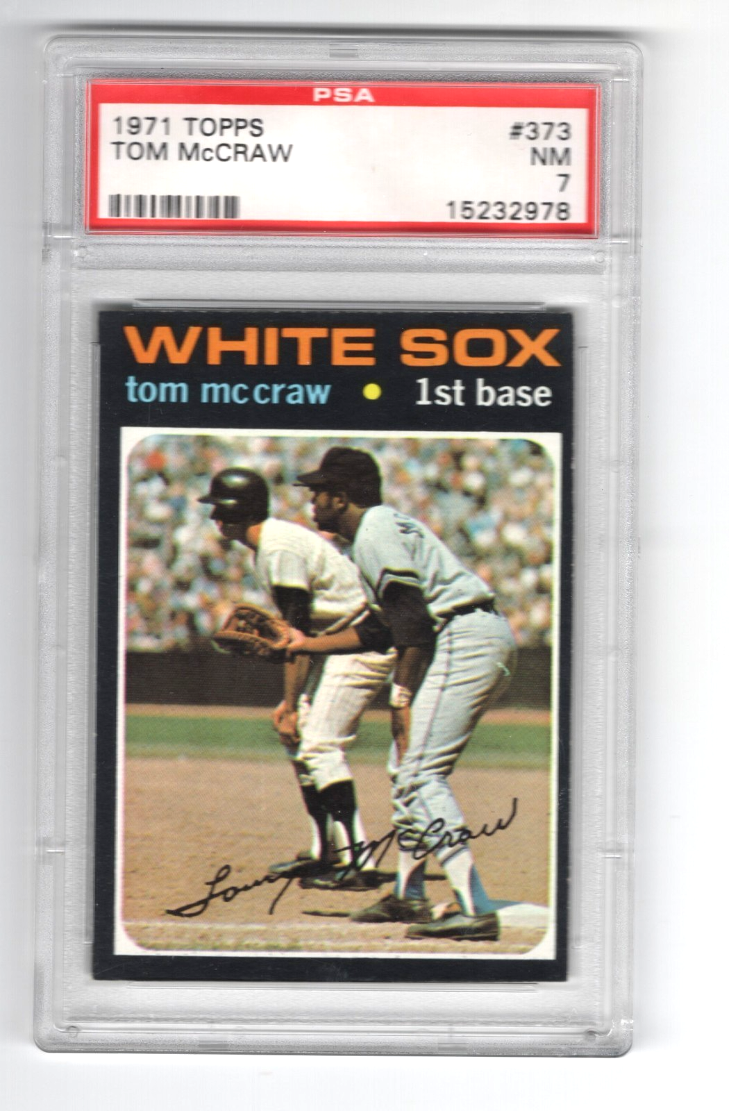 1971 TOPPS #373 TOM MCCRAW WHITE SOX PSA 7 NM HI-END LOWER POP CARD | eBay