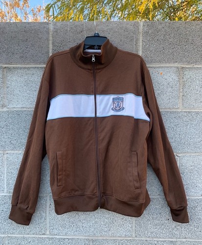 AEROPOSTALE Varsity League A87 Athletic Track Jacket Brown Full Zip ...