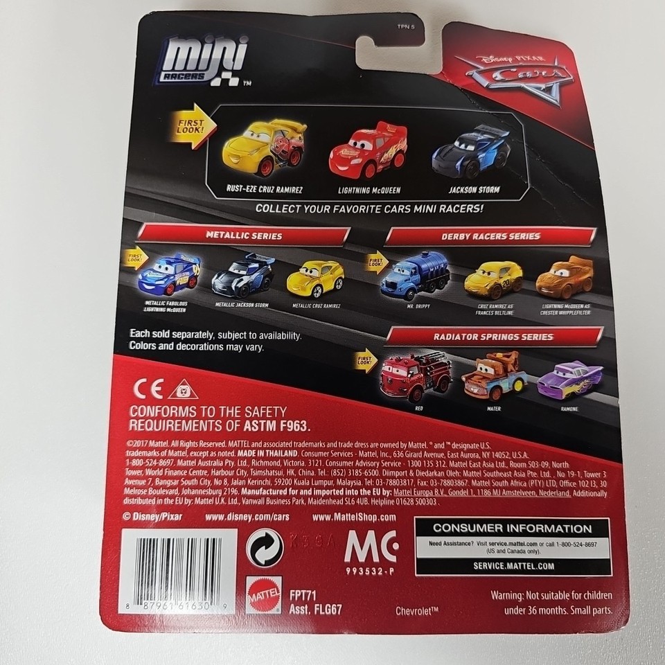 CARS 3 SERIES Pixar Cars MINI RACERS 3-Pack RUST-EZE CRUZ RAMIREZ ...
