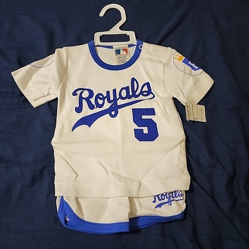 Kansas City Royals Baby Set T-shirt & Short Nro 5 White Blue | eBay