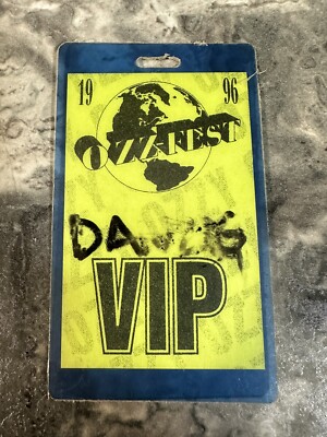 OZZFEST 1996 - DANZIG - VIP All Access Backstage Laminate Pass - TOUR ...