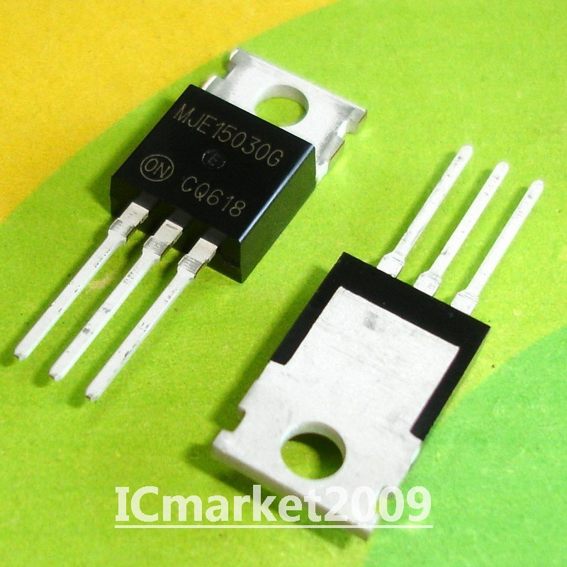 10 PCS MJE15030G TO-220 MJE15030 POWER TRANSISTORS COMPLEMENTARY ...
