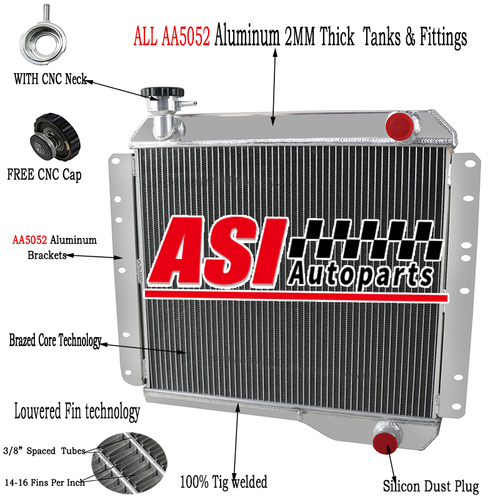 For Toyota Landcruiser 40 SERIES HJ45 HJ47 2H Diesel MT 3 Rows Aluminum ...