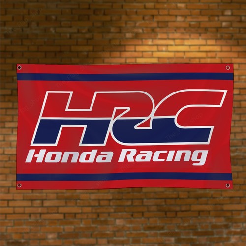 Honda HRC Racing Banner Flag 3x5 ft Car Show Garage Man Cave Wall Decor ...