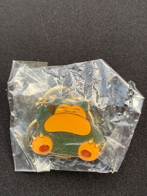 Snorlax MINT Pokemon Metal Charm badge Vintage Japanese Nintendo From ...