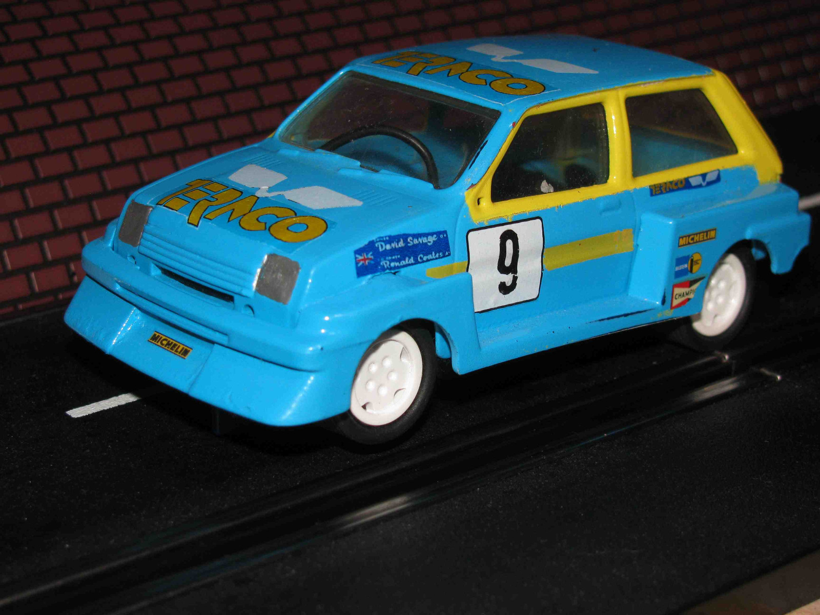SCALEXTRIC METRO TERNCO #9 Slot Car C360 6R4 1/32 SLOT CAR Refurb w/FLY ...