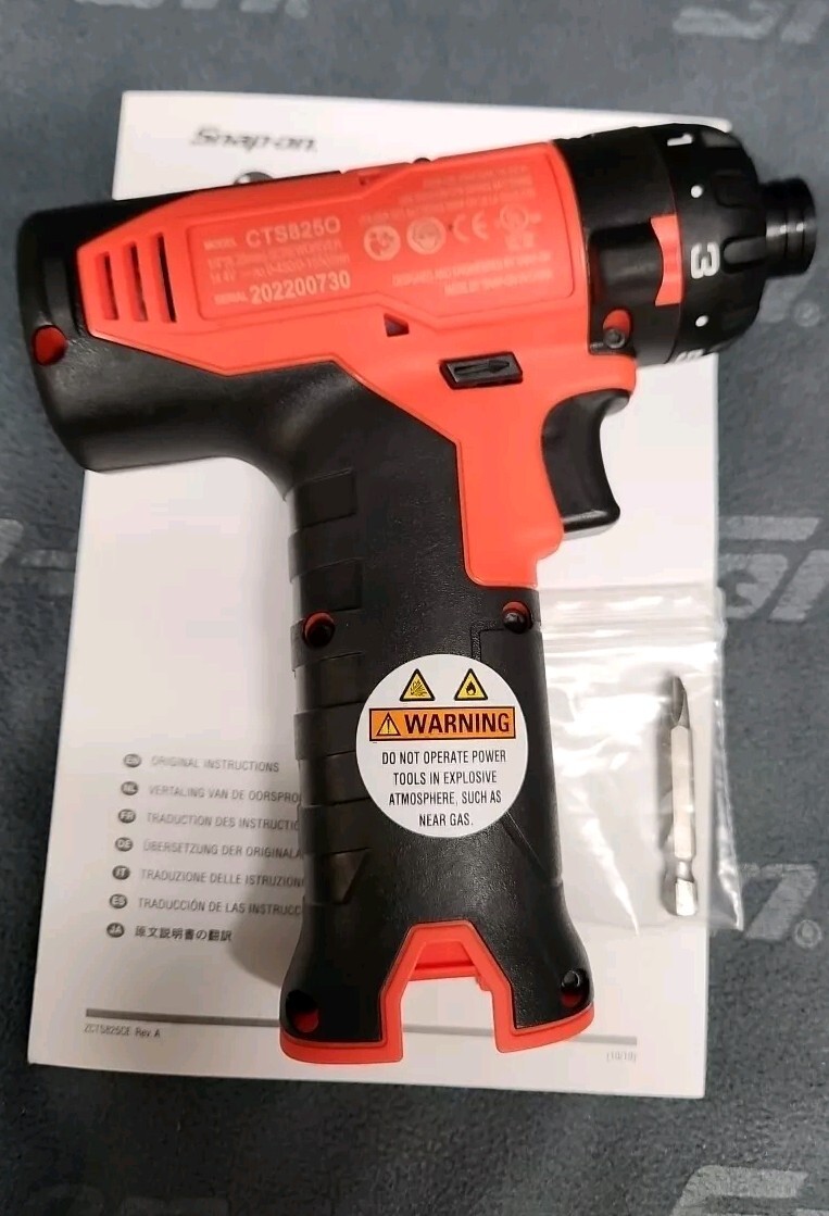 Snap-on 14.4 V MicroLithium Cordless Brushless Screwdriver Snap-on 14.4 V MicroLithium Cordless Brushless Screwdriver