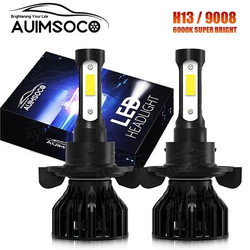 10000K LED Bulbs Car Light Lamps H13 9008 Error Free for Jeep Wrangler ...