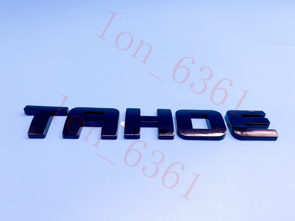 2007-2020 Chevrolet Tahoe LTZ Gloss Black Overlay EMBLEM Fit TAHOE ...