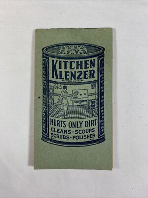 Vintage Advertising Kitchen Klenzer Note Pad Big Jack Soap - "Hurts ...