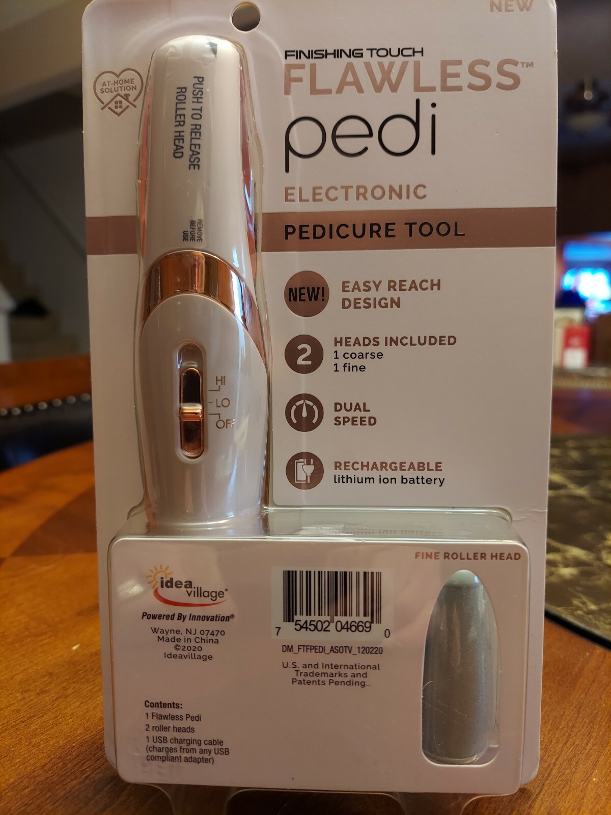 Finishing Touch Flawless Pedi Electronic Pedicure Tool 2 Roller Heads ...