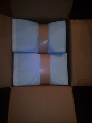 Graham Medical - 332 - Fanfold Bed Sheet, Tissue/ Poly/ Tissue, Blue ...