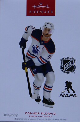 Hallmark 2023 Connor McDavid Edmonton Oilers Christmas Tree Ornament ...