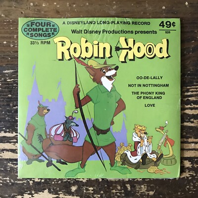 Robin Hood Disneyland 7” Record 926 Sealed - New 1973 | eBay