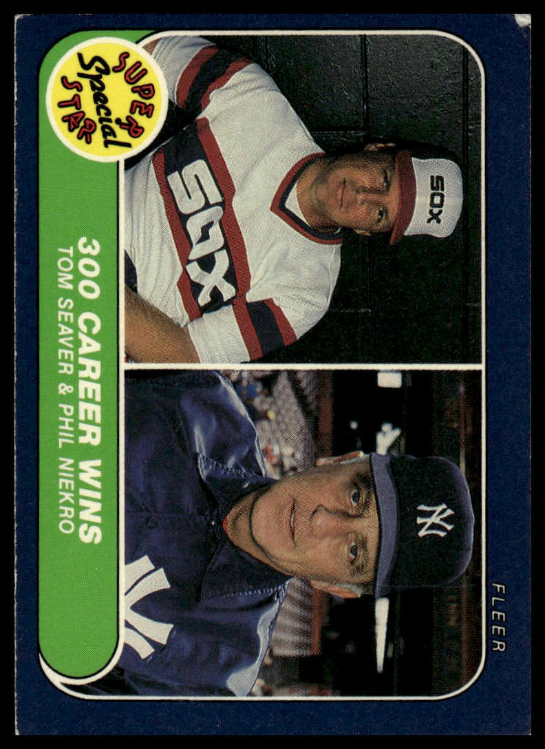1986 Fleer #630 300 Career Wins (Tom Seaver / Phil Niekro) | eBay
