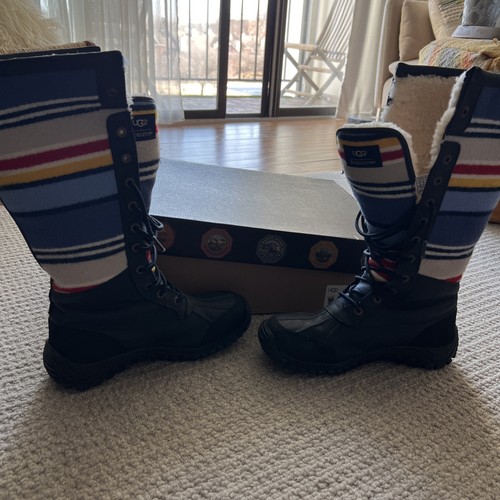 RARE🔥 UGG Australia x Pendleton Adirondack Tall Yosemite Park Wool Fur Sz 9 40 | eBay
