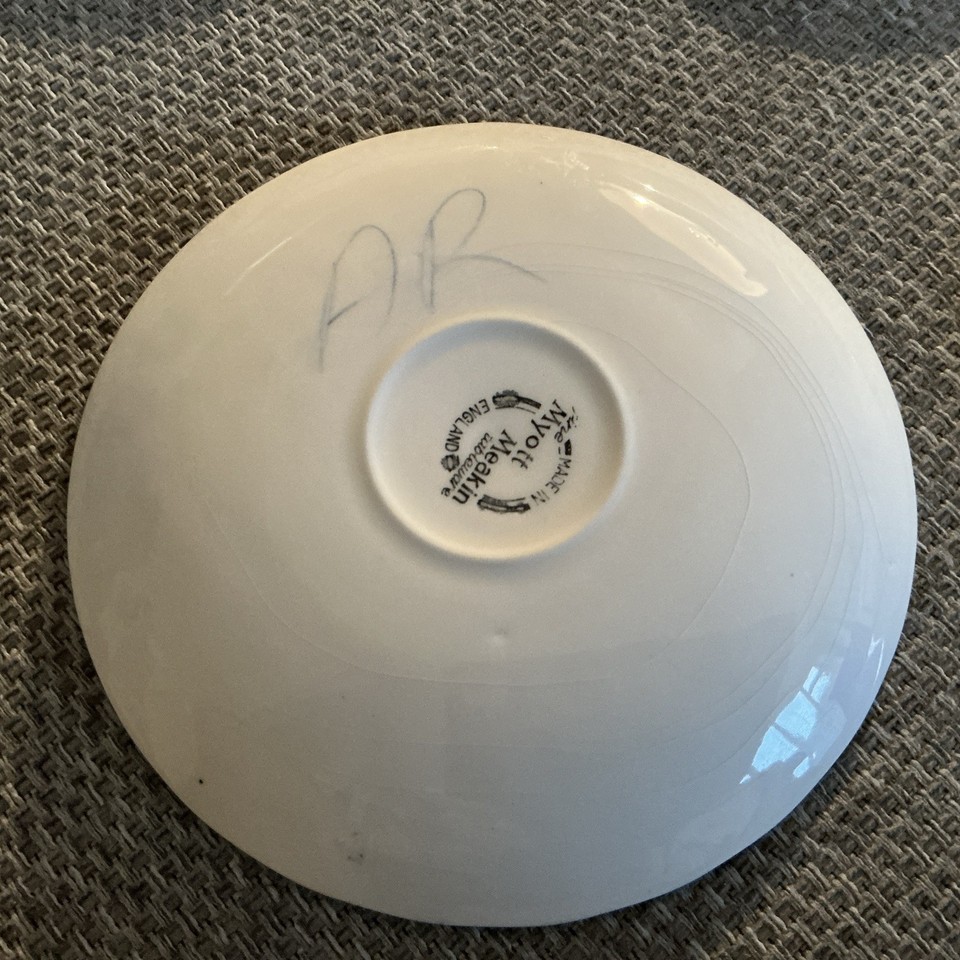 The Hunter by Myott Meakin - Six Saucers Blue & White Vintage English ...