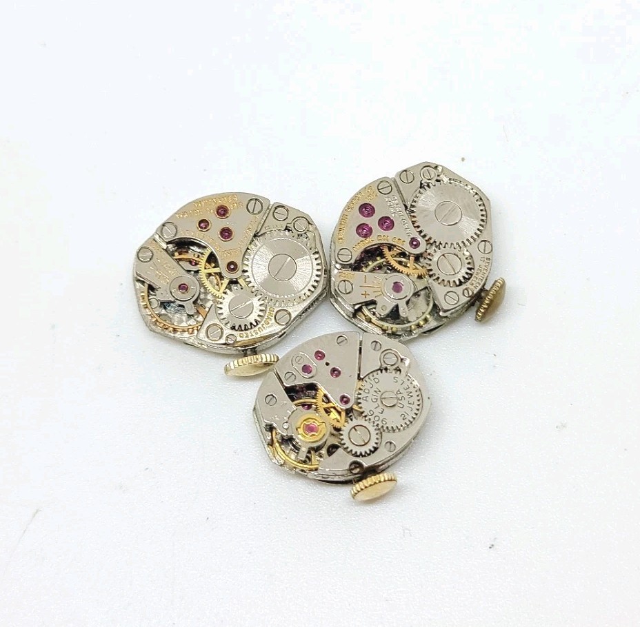 Vintage Lot Of 12 Mechanical Watch Movements For Repair Bulova Elgin ...