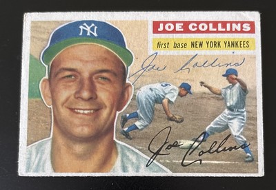 Joe Collins Signed 1956 Topps Autograph Yankees | eBay