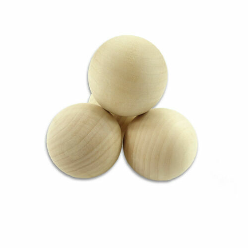 Natural Wooden Balls/Half-Balls/Cubes Sphere Semi-circle Block Craft ...
