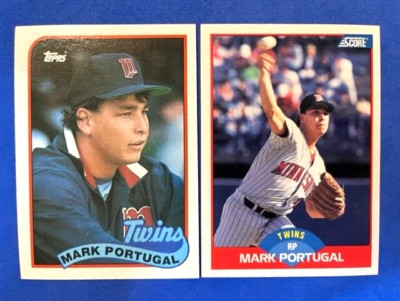 MLB - Mark Portugal 1989 Topps & 1989 Score Baseball - Twins | eBay