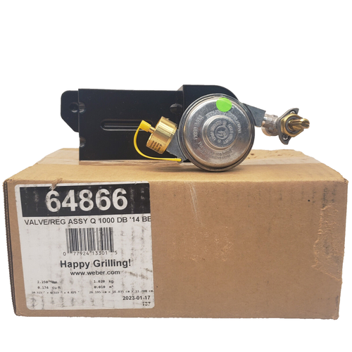 Weber OEM #64866 Valve & Regulator Assembly For Q1000 Series Portable ...