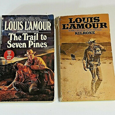 Two Westerns Louis L'Amour Paperback Books The Trail to seven pines ...