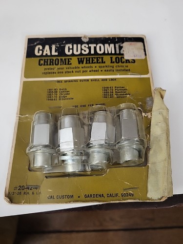 Vintage Cal Customize Chrome Wheel Locks | eBay