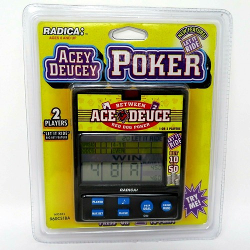 Acey Deucey Poker - Electronic Handheld Game Featuring- Let it Ride ...