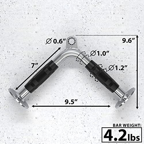V-Shaped Push Down Bar Universal Cable Machine Attachment. V Shape for ...