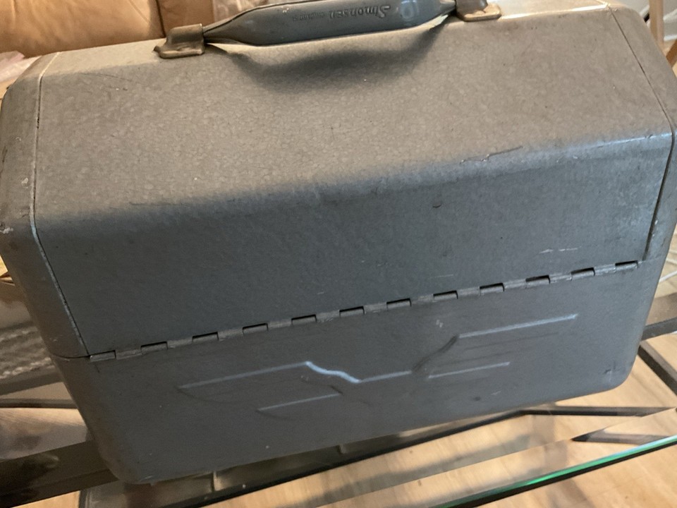 Vintage Simonsen Chicago Metal Fishing Box With Vintage Lures & Tackle ...