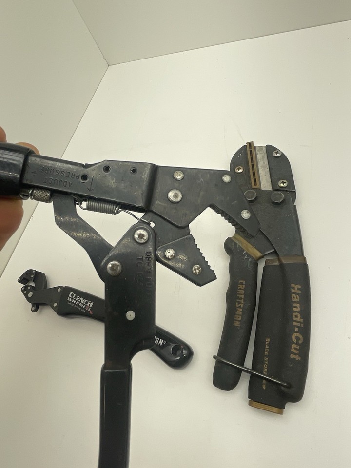 Lot Of Craftsman Hand Tools- Clench Wrench, Handi-cut, Auto Lock Pliers ...