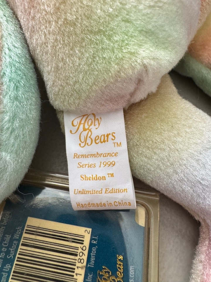 3 Vintage Holy Bears; Forgiveness, Sheldon & Grace; beanie plush 9 ...
