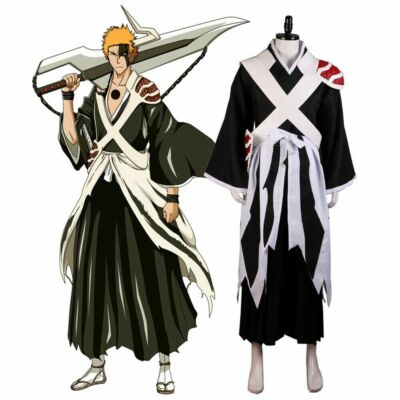 BLEACH Kurosaki ichigo Cosplay Costumes Uniform Christmas Halloween ...