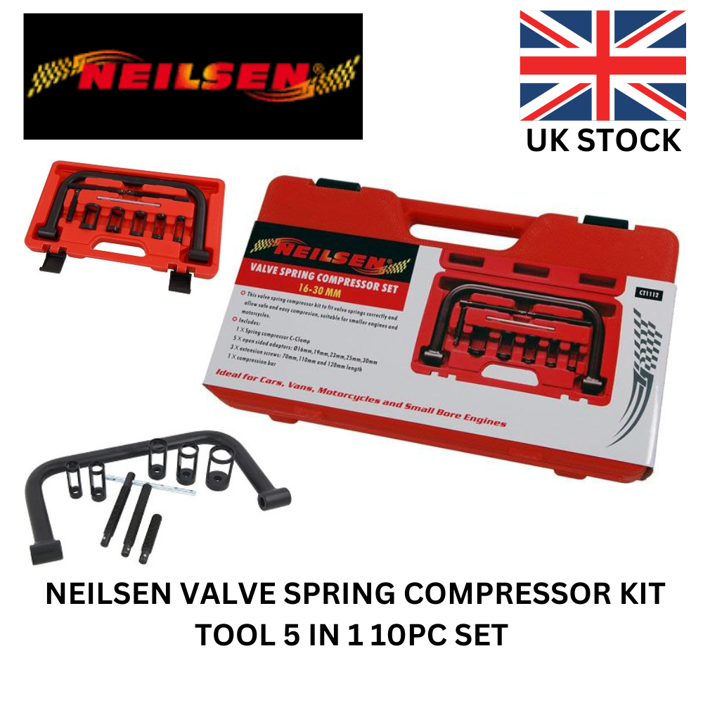 Neilsen Valve Spring Compressor Kit Tool 5 in 1 10pc set CT1112 | eBay UK