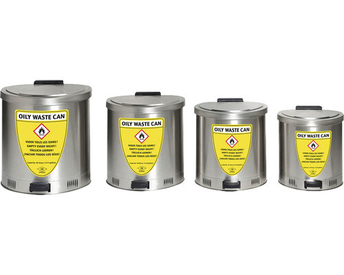 Sicherheits-Sammelbehälter mit Deckeldämpfung Edelstahl 20 l | eBay.de