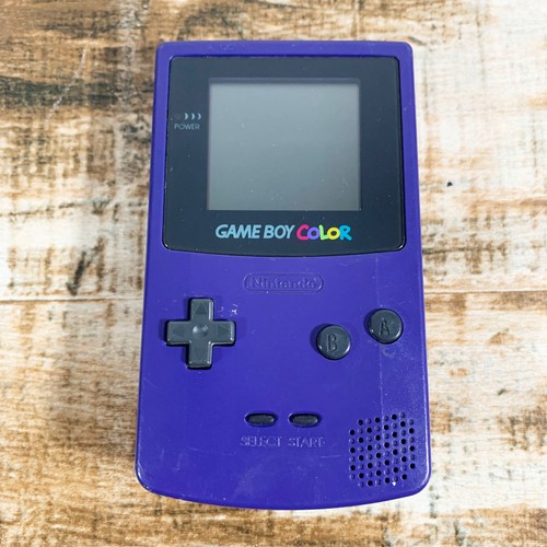 Nintendo Game Boy Color Grape Purple (CGB-001) Handheld System - Tested ...