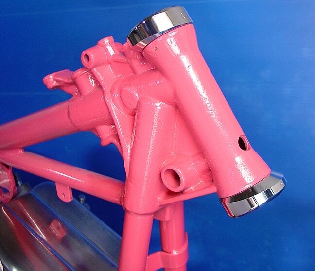 Chrome 3 Degree Raked Neck Cups Cup Set Kit Harley Big Twin Chopper ...