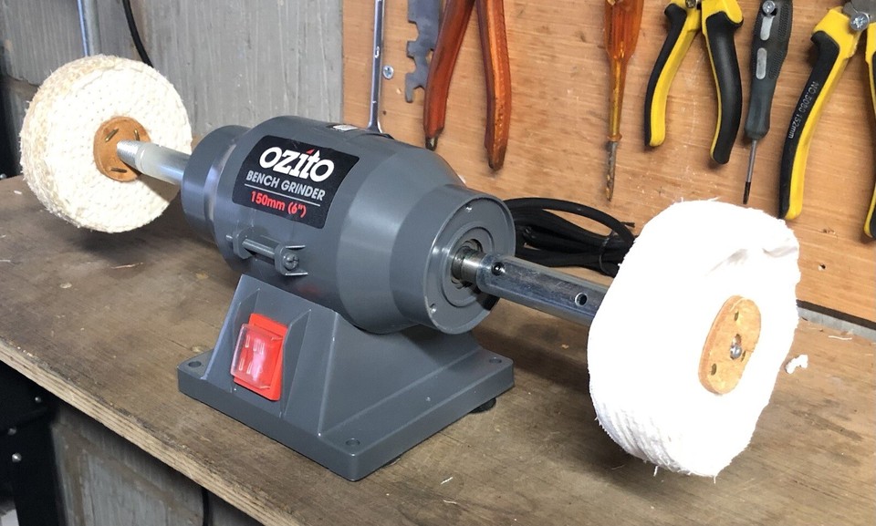 Metal Polishing Machine - Bench Buffer Buffing Wheel - Bench Polisher ...