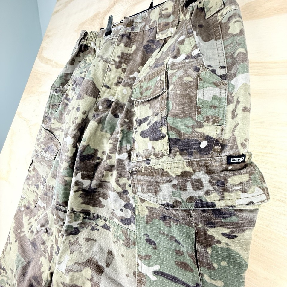 CQR Tactical Mens Camo Cargo Pants 32x30 Ripstop Military Pockets ...